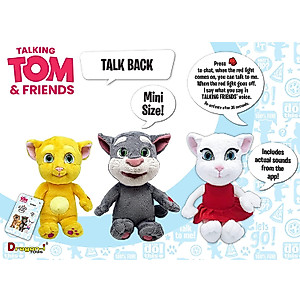 Official Talking Tom & Friends 10 Inch Tom Plush Toy with Interactive Talkback & App Sounds Features | an Original, Fun & Educational Cuddle Toy for Baby & Kids