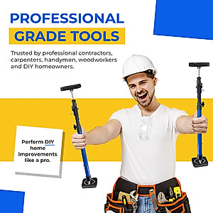 Merchy Hero 2Pcs Set Multifunctional Extension Pole Third Hand Tool with Adjustable Length Non-Slip Pads and Comfortable Foam Grip Rotating Head Supports Up to 66lbs