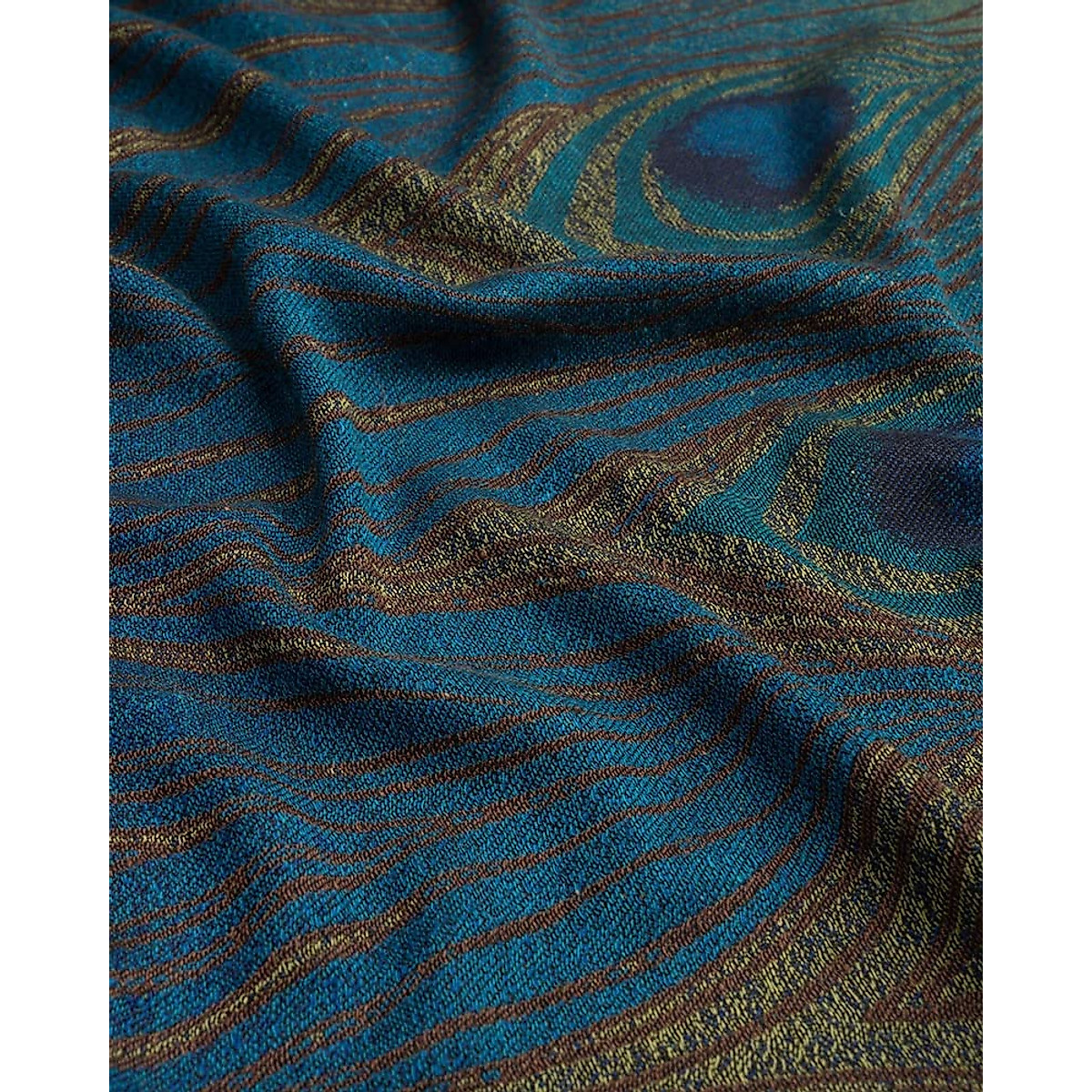 Metropolitan Museum of Art, Louis C. Tiffany, Peacock Feather Shawl/Scarf, 79 Inches x 28 Inches