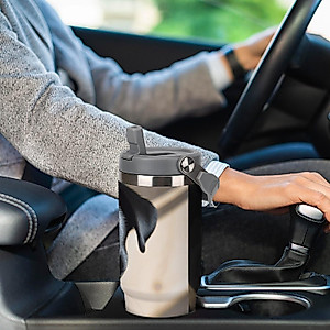 30 Oz Tumbler with Foldable Handle And Flip Straw,Black Pug Dog Puppy Vacuum Insulated Travel Coffee Tumblers,Stainless Steel Leak-Proof Water Bottle,Fits in Cup Holder,Keep Cold 24H & Hot 12H