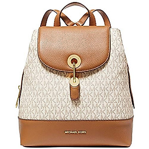 MICHAEL Michael Kors Raven Medium Backpack Vanilla/Acorn One Size