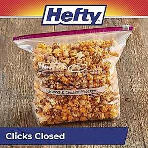Hefty Slider Storage Calendar Bags, Gallon Size, 120 Count