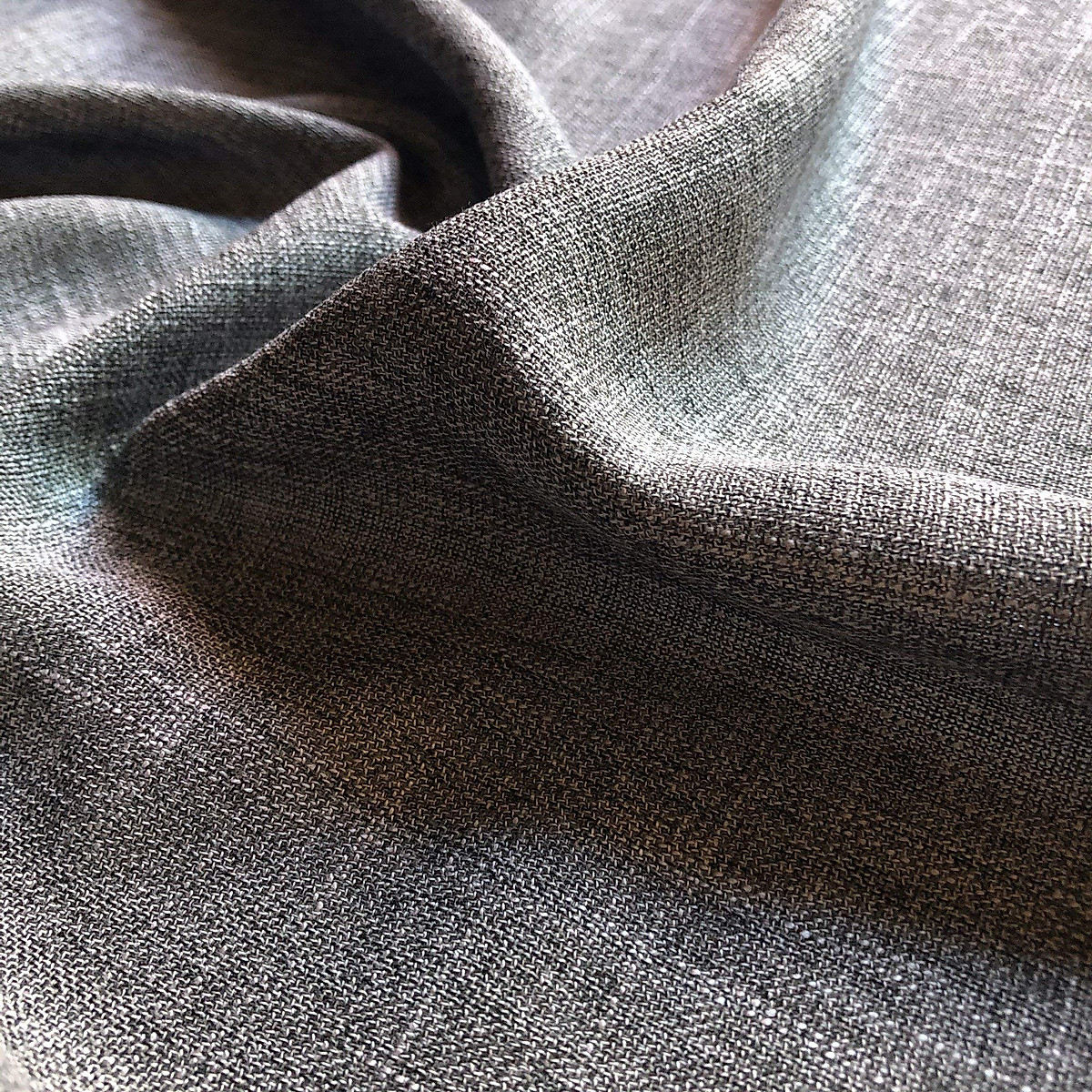 Gray Menswear Light Semi-Sheer Linen Upholstery Fabric 54" by The Yard