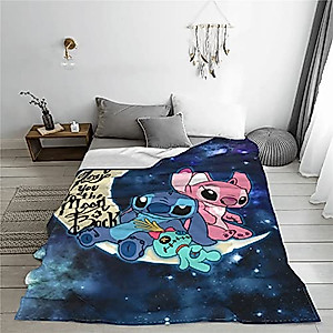 TEXPXV Cute Cartoon Throw Blanket for Adults Kid 3D Printed Fuzzy Cozy Microfiber Plush Lightweight Fleece Blanket All Season for Home Couch Bed and Sofa Gifts 40"x50"