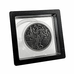 hawkspread Halloween Pumpkin Headless Horseman Soul Handed Over to Demon HOBO Nickel Antique Silver Plated Collection Satan Series Challenge Coin