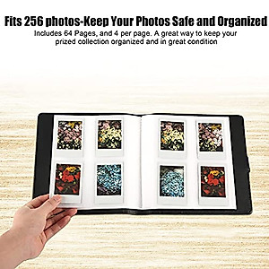 256 Pockets Photo Album for Fujifilm Instax Mini LiPlay 11 90 70 50S 26 25 9 8S 8 7S Instant Camera/Mini Link Printer, Polaroid Snap SnapTouch PIC-300 Z2300 Mint Zip Instant Camera Printer (Black)