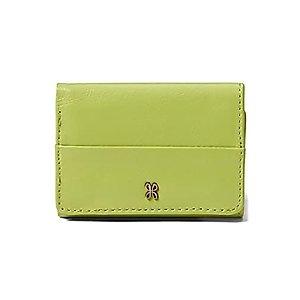 HOBO Jill Mini Wallet for Women - Leather Construction with Snap Closure, Polyester Lining, Classy and Elegant Look Celery One Size One Size