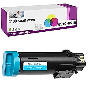Limeink 1 Cyan Compatible High Yield Laser Toner Replacement Cartridges for Xerox Phaser 6510 Workcentre 6515 Printer 6515/dn 6515/dni 6510/dn dni