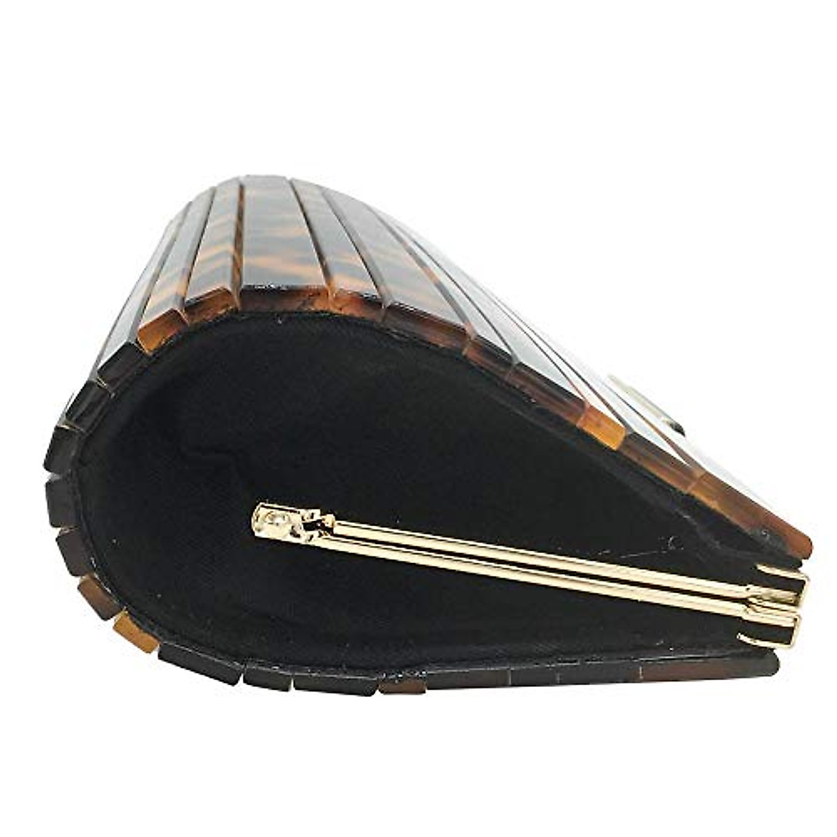 Boutique De FGG Leopard Women Acrylic Clutch Purse Evening Bags Fashion Party Dinner Shoulder Handbags (Medium,Leopard)