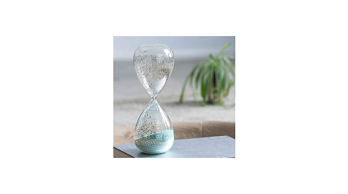 A&B Home 10" Mercury Hour Glass Timer for Modern Décor