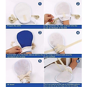 Safety Restraint Control Glove-Splint Adjustable Helps Relieve Painful Thumb Injury and-Geriatric Dementia Splint Hand Brace Athletic Sports Pain, Sprain, Men, Women, Kids Anti-Arthritis Gloves 1124