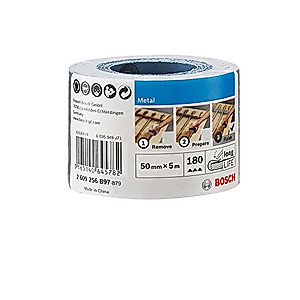 Bosch 2609256B97 50 mm x 5 m Hand Sanding Roll for Metal
