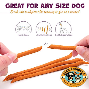 Pack Approved Sweet Potato Dog Treats Made in USA - Single Ingredient Dog Treat - Dehydrated Sweet Potato Fries, Perfect for Dogs of All Breeds and Sizes - 7.5 oz
