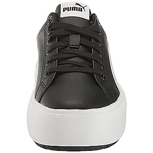PUMA Women's KAIA 2.0 Sneaker, PUMA Black-PUMA White-Ash Gray, 8