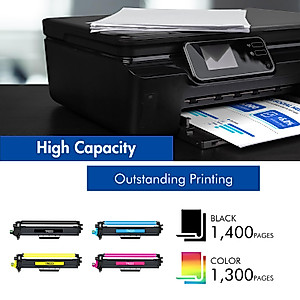 TN-223BK/C/M/Y Toner Cartridges 4 Pack: Compatible for Brother TN223 TN-223 TN 223 TN227 Replacement for HL-L3270CDW HL-L3290CDW HL-L3210CW HL-L3230CDW MFC-L3710CW MFC-L3750CDW MFC-L3770CDW Printer