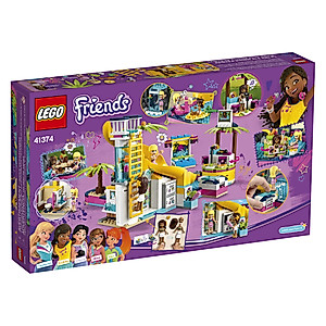 LEGO Friends Andrea's Pool Party 41374 Toy Pool Building Set with Andrea and Stephanie Mini Dolls for Pretend Play, Includes Toy Juice Bar and Wave Machine (468 Pieces)