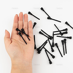 AUEAR, 50 Pack Case Fan Soft Silicone Anti Noise Reducing Vibration Screws Fan Rivet Mounting for Pack Case Fan or CPU Fan