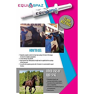 EQUI-SPAZ Horse Digestion Supplement to Prevent and relieves Gas Build-up (Relieves Colic in 15 Minutes) (1)
