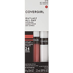 COVERGIRL Outlast All-Day Lip Color With Topcoat, My Papaya
