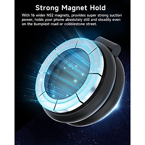 Tesla Phone Mount, MagSafe Car Mount for Tesla Model 3 Model Y, Foldable Hidden Magnetic Phone Mount Fit for iPhone 14 13 12 Series and All Phone, Tesla Model 3 Accessories, Tesla Model Y Accessories