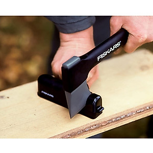 Fiskars 04570000900 Axe and Knife Sharpener, Black, 78616984J, 1