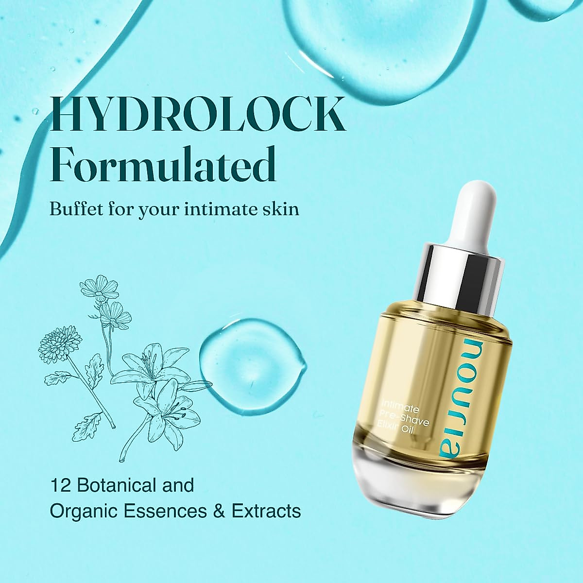 IntiMD Coochy Plus Intimate Shave Cream + Pre-Shave Elixir Moisturizer Oil Kit, HydroLock & Moisturizing Plus Continuous Hydration Reliefs Razor Burn Bump Ingrown Hair