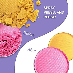 FIXY Makeup Repair Kit - Repressing tool for Eyeshadows, Blush & Highlighter or Depot | Organize Makeup Pans in Makeup Palette with Mirror | Makeup Artist Must Haves