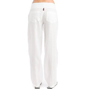 Hard Tail Women's Straight-Up Linen Pant White XL