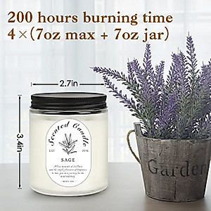 4 Pack Candles for Home Scented, Lavender Candle, Aromatherapy Jar Candles, 28 oz 200 Hour Long Lasting Candles, Scented Candles Gift Set for Women, Perfect for Birthday Gifts