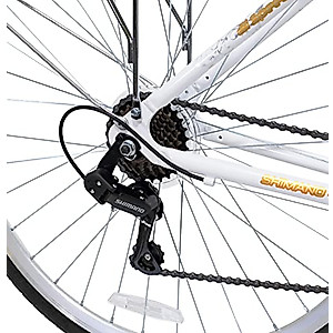 Kent International Springdale Hybrid Bicycle, White, 29 inch