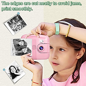 PROGRACE 6 Rolls Thermal Print Paper for Kids Instant Print Camera - Refill Print Paper Set for Kids Camera Inkless Paper for Most Kids Instant Camera 57 x 30 mm BPA Free