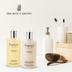 The Ritz-Carlton Asprey Purple Water Hair Care Set - Includes Shampoo (10 oz.) and Conditioner (10 oz.) - Invigorating Citrus and Spice Scent