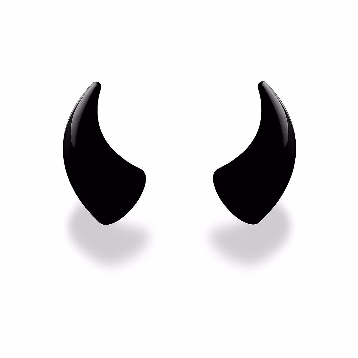 Helmet Flair MagNeatOhz Large Black Horns for Helmet | Made in USA | Helmet Accessory for Motorcycle Helmet, Bike Helmet, Ski Helmet | Magnetic & Interchangeable | Pair (Helmet Not Included)