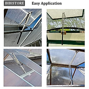 BIBISTORE Solar Heat Sensitive Automatic Greenhouse Window Opener Hothouse Vent Openers Auto Vent Kit Greenhouse Accessories-(Two Springs,Lifts 15.4 Lbs)