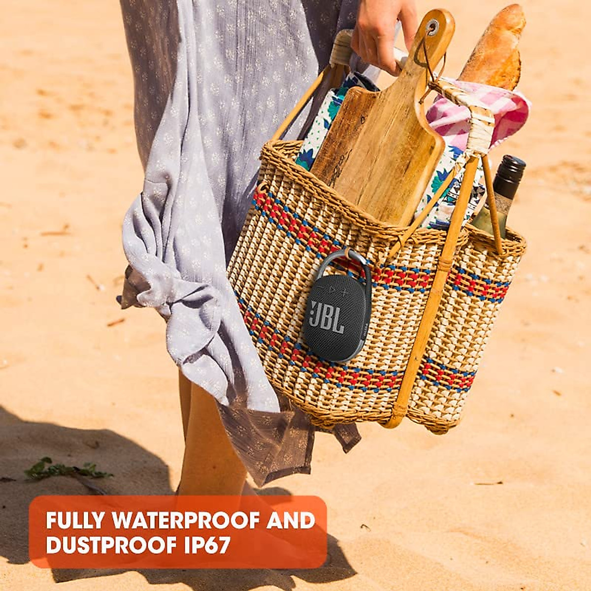 JBL Clip 4 - Portable Mini Bluetooth Speaker, big audio and punchy bass, integrated carabiner, IP67 waterproof and dustproof, 10 hours of playtime, speaker for home, outdoor and travel - (Pink)