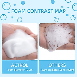 ACTROL Eyelash Shampoo Concentrate 100ml Lash Extensions Cleanser Concentrate Unscented Natural Foaming Shampoo DIY Wash for Extensions Lashes with Salon Home Care-Makes 60ml Bottles