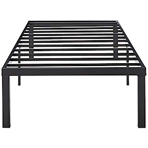 ZINUS Luis 16 Inch QuickLock Metal Platform Bed Frame / Mattress Foundation with Steel Slat Support / No Box Spring Needed / Easy Assembly, Twin