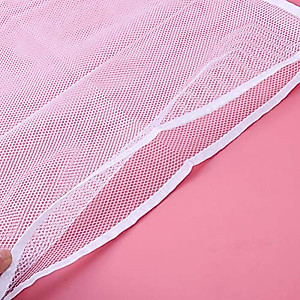 DOITOOL Hanging Bath Toy Holder Bathroom Toys Bag Hanging Toy Storage Organization Net Washable Reusable Mesh Organizer Bags with Suction Cup for Kids Bathtub Playroom Toys Bath Toy Net Bag Corner