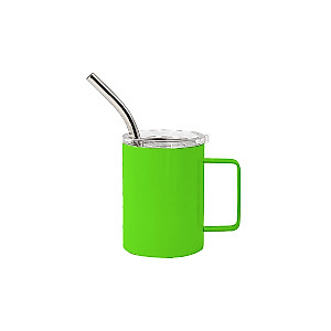 Siesta Drinkware - Mini Shot 3oz Mug Tumbler - Double wall Vacuum Insulated - Nonslip bottom - Stainless Steel Tumbler - Customizable (Neon Green)