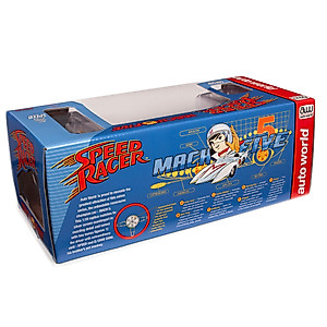 Silver Screen Machines - Speed Racer Mach 5 w/Chim-Chim and Speed Racer Figures (AWSS124)
