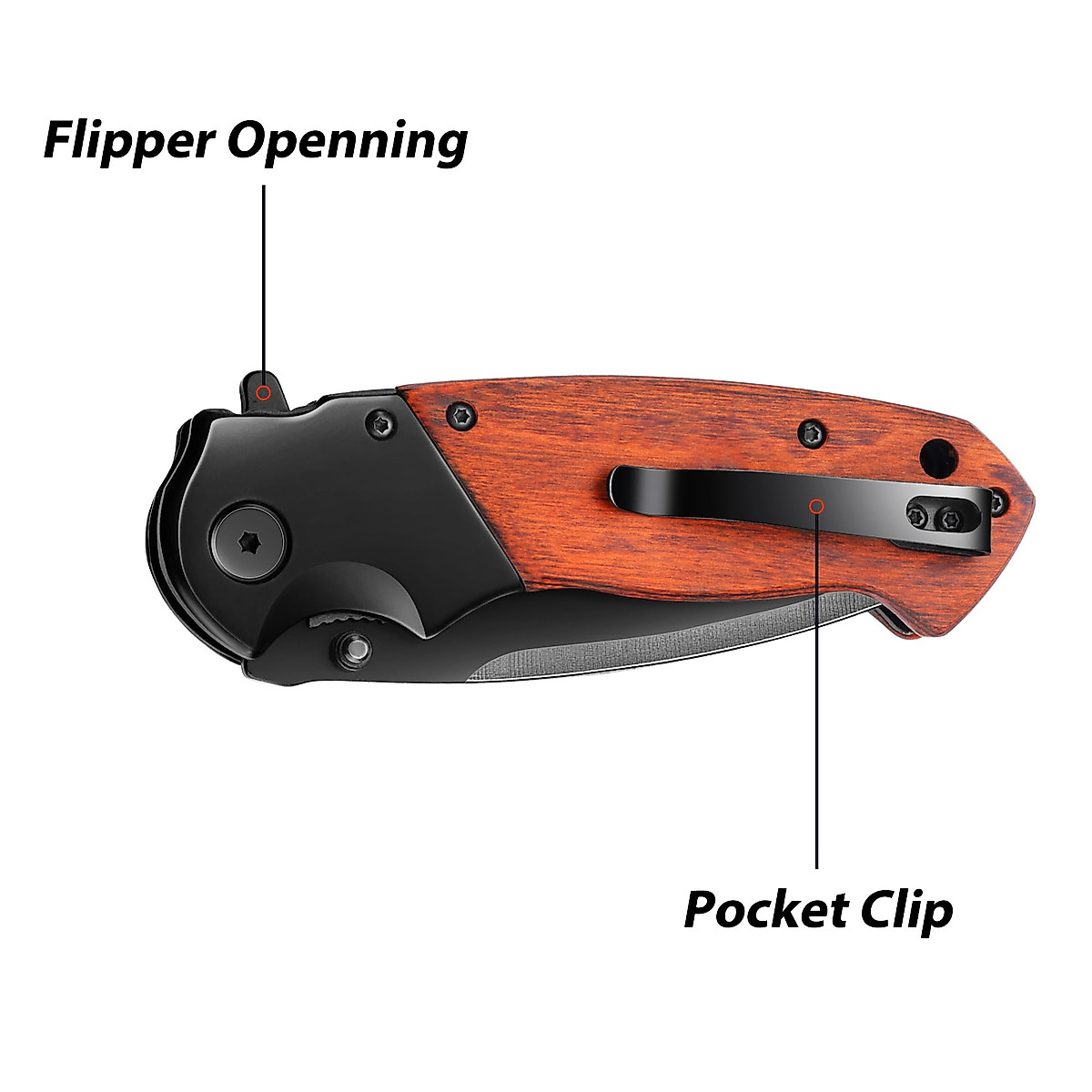 TACTIMAN Gifts for Dad from Daughter Son Wife, Dads Gifts, Fathers Gifts, Birthday Anniversary Fathers Day Christmas Gift for Dad, Engraved WORLD'S BEST DAD Fathers Gifts, Pocket Knife Gift for Dad