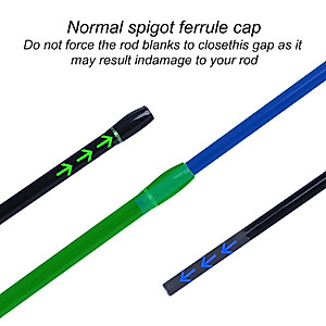 Sougayilang Fishing Rods Ultra-Sensitive Carbon Spinning Rods Blanks with Comfort EVA Grip Rod Handle 2 Pieces Trout Rod