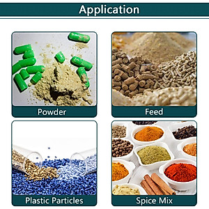 MXBAOHENG 5KG Dry Powder Mixer Powder Blender Particle Mixer Granule Particle Blender (110V, 15L, 5kg)