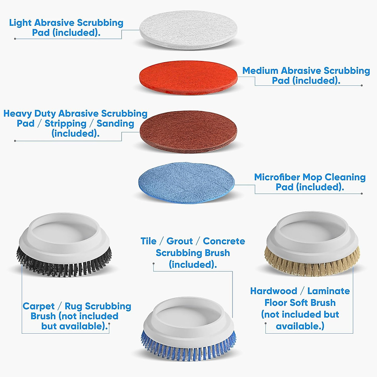 Prolux Core Heavy Duty 15 inch Floor Buffer Scrubber and Polisher Cleaning Machine - All floor surfaces