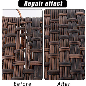 Wicker Repair Kit - 120ft Rattan Patio Chair Sofas Repair Supplies for Outdoor Lawn Furniture, Premium New Materials Basket Weaving Webbing Replacement Parts