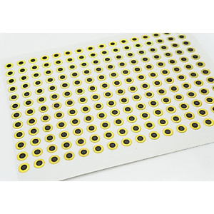 2MM-20MM Fishing Lure Eye Gold Colour 2D Flat Eye Fishing Eyes 2D Holographic Lure Eyes Making Fly Tying Fake Fish Eyes DIY Lifelike Realistic Artificial Holographic Fake Eyes (4MM-500PCS)