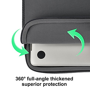 SPEELULU Laptop Sleeves, Essential Laptop Sleeves Protective Case with Zipper, Compatible with 2022 MacBook Air, MacBook Pro 13, Microsoft pro 4 and Most of 11.6-13 inch laptops, for Men and Women