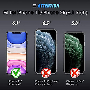 SPARIN Screen Protector Compatible with iPhone 11 / XR 6.1 inch, 4 Pack Tempered Glass with Alignment Frame