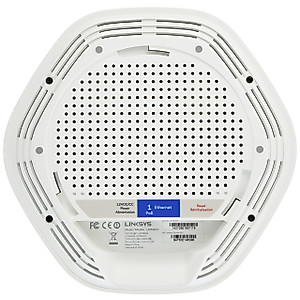 Linksys LAPN600: Wireless Business Access Point, Wi-Fi, Dual Band 2.4 + 5 GHz N600, PoE, Range Extension via WDS and Workgroup Bridge (White)
