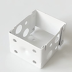 Cutelec Box Mounting Bracket 1set for 1-1/2" Blinds White Color Window Blinds Headrail Bracket
